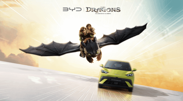 BYD s’associe au film Dragons pour une campagne estivale